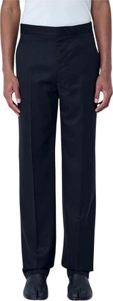 Maison Margiela Homme, Pantalons, Noir, Taille: M Wool Tailored Pantalons