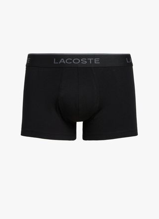 Lacoste Lot de 3 boxers en coton m&eacute;lang&eacute;