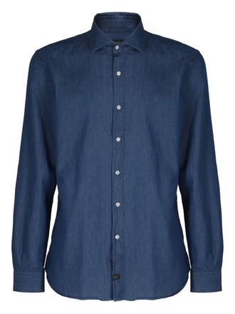 Fay chemise en coton - Bleu