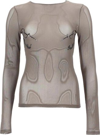 Jean Paul Gaultier Top - Hellgrau