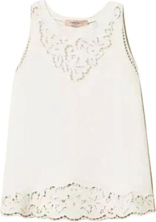 Twinset Femme, Blouses et Chemises, Blanc, Taille: 42 FR Hauts