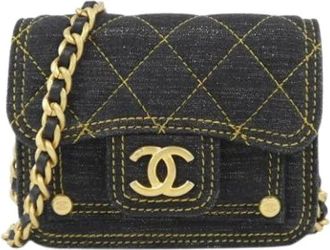 Chanel Sac Mini Bandouli&egrave;re Vintage Pre-owned - Femme - Pre-owned - Noir - Taille: ONE Size