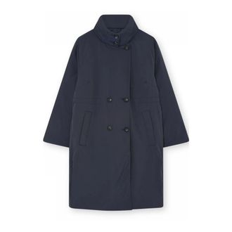 Gustav Manteau crois&eacute; - Femme - Manteaux - Bleu - Taille: 36 FR