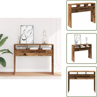 vidaXL Vidaxl - Konsolentisch Altholz-Optik 105x30x80 cm Holzwerkstoff - Konsolentisch - Konsolentische - Sofatisch - Flurtisch