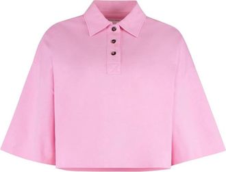 Bottega Veneta Femme, Tops, Rose, Taille: 40 FR Polo Court