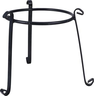 Milisten Eisen Pflanzenständer für Blumentöpfe Stabiler Metallständer für Garten Balkon Breit Eleganter Blumentopfhalter Schwarz für und Außenbereiche