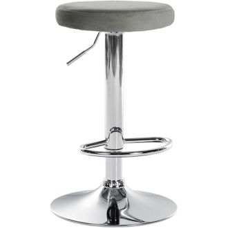 Clp Barhocker Bridge Samt Chrom