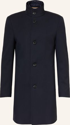 HUGO BOSS Mantel Hyde Mit Herausnehmbarer Blende blau