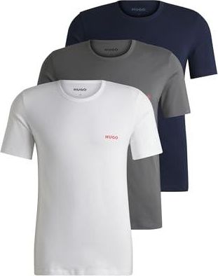 HUGO BOSS Hommes T-Shirt RN Triplet P Lot de Trois t-Shirts en Jersey de Coton