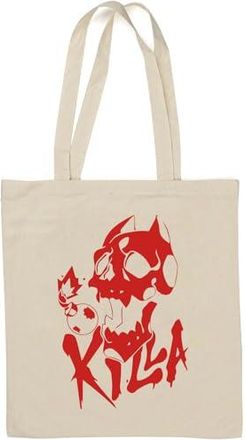 Generic ANIME 63 Sac fourre-tout en coton naturel Blanc