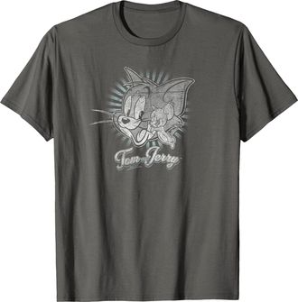 Tom & Jerry Classic Pals Grey T Shirt T-Shirt