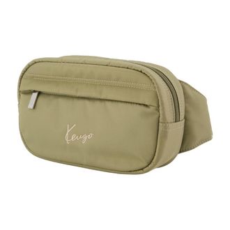 Kenzo Mens Quilted Nylon Belt Bag Khaki