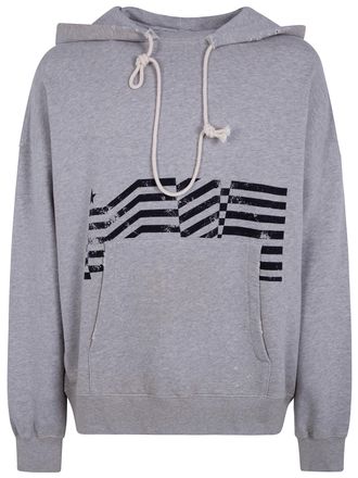 Golden Goose Journey Unisex Hoodie Slub Cotton Heavy Fleece Vintage