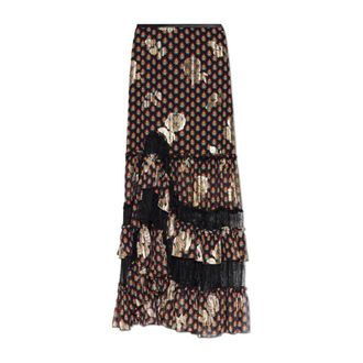 Etro Femme, Jupes, Noir, Taille: 38 FR Jupe Asym&eacute;trique Avec Fil Lurex