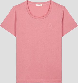 Jott T-shirt &agrave; col rond femme en coton Pink antique Angel 2.0 - Taille XS