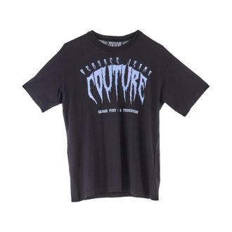 Versace Jeans Couture T-shirt Catena Logo - - Tops - Herren - Schwarzk - M