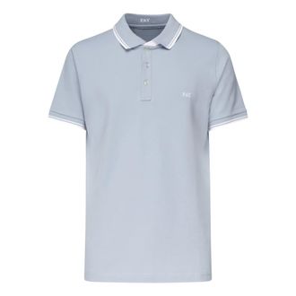 Fay Hellblaues Poloshirt - - Tops - Herren - Blau - 3XL