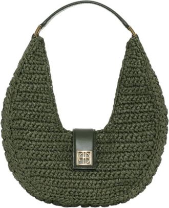Anine Bing Femme, Sacs, Vert, Taille: ONE Size Lou Shoulder Bag