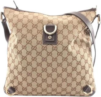 Gucci Pre-owned Abbey GG Canvas Leather Shoulder Bag - Femme - Pre-owned - Beige - Taille: ONE Size