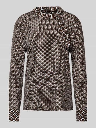 Christian Berg Slim Fit Bluse mit asymmetrischem Ausschnitt