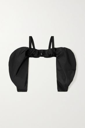 Jacquemus Haut &Eacute;paules Nues Fa&ccedil;on Corset En Taffetas Stretch - Noir