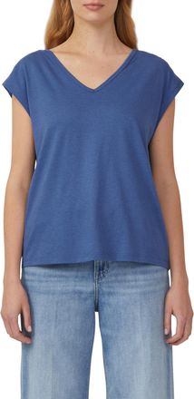 s.Oliver T-Shirt mit V-Ausschnitt und Rücken-Detail