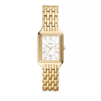 Fossil Uhr - Raquel Three-Hand Date Stainless Steel Watch - Gr. unisize - in Gold - f&uuml;r Damen