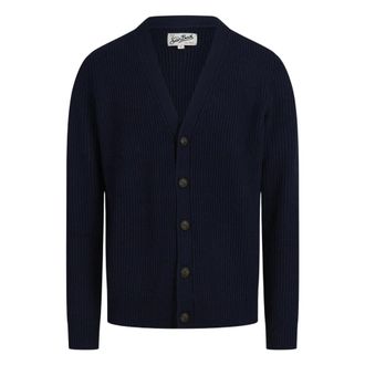 MC2 Saint Barth Cardigan Herrison - Homme - Pulls - Bleu - Taille: L