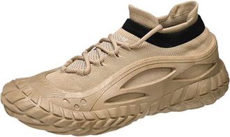 Generic Chaussures de loisirs pour homme : chaussures de course &agrave; semelle &eacute;paisse chaussures de sport en maille chaussures de jogging avec lacets chaussures d