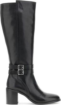 Caf&egrave;noir Bottes En Cuir Avec Boucles Et Fermeture &Eacute;clair, Pour Femme, Couleur Noir, Taille 37