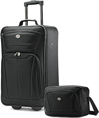 American Tourister Fieldbrook II Softside Handgepäck-Set, Schwarz, 2-Piece Set (tote/21), Fieldbrook II Softside Handgepäck-Set