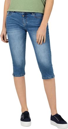 Timezone Damen Tight AleenaTZ 3/4 Shorts, Pen Blue wash, 30