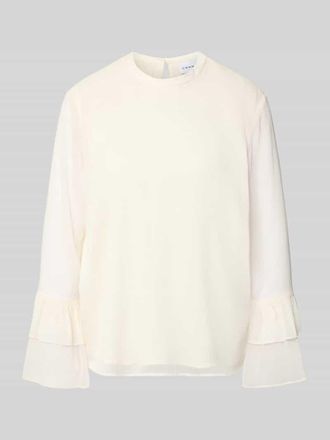 Comma Bluse mit Volant-&Auml;rmeln