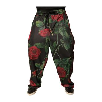 Dolce & Gabbana Rose Print Track Pants Relaxed Fit - - Trousers - Herren - Mehrfarbig - 3XL