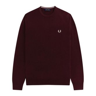 Fred Perry Klassischer Rundhals-Pullover - - Sweatshirts & Hoodies - Herren - Rot - S