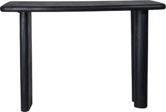 Giga Meubel Konsolentisch Schwarz - Mangoholz - 113cm - Beistelltisch Rumi