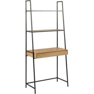 Hellin Hellin - Sea Regal Schreibtisch, 2 Einlegeb&ouml;den, 1 Schublade natur, schwarz