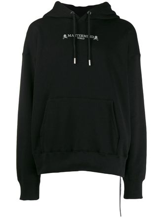 MASTERMIND WORLD sweat à capuche oversize à logo - Noir