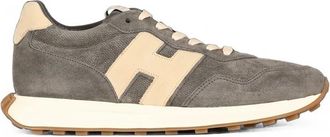 Hogan Logo-patch Panelled Sneakers