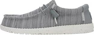 HeyDude Wally Stretch Sox - Chaussures pour Hommes - Baskets avec Semelles Confortables - Style Mocassin, Grey, 44
