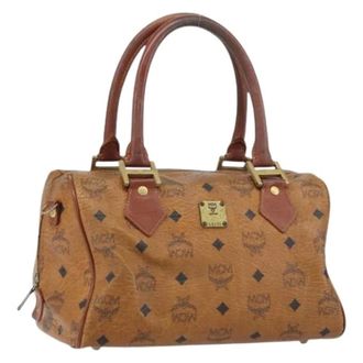 MCM Sac &agrave; main Pre-owned - Femme - Pre-owned - Brun - Taille: ONE Size