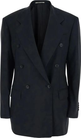 Tagliatore Cabanjacke mit fallendem Revers - Schwarz