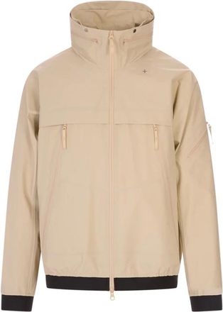 Stone Island Homme, Vestes, Brun, Taille: M 4100049 Veste &agrave; Capuche 3L Gore-Tex