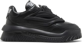 Versace Homme, Chaussures, Noir, Taille: 40 EU V Allover Greca Baskets