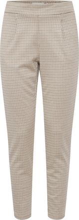 Ichi IHKATE CAMELEON PA Damen Hose Stoffhose mit Stretch enger Schnitt Elastikbund, Größe:XL, Farbe:Sandshell (130907)