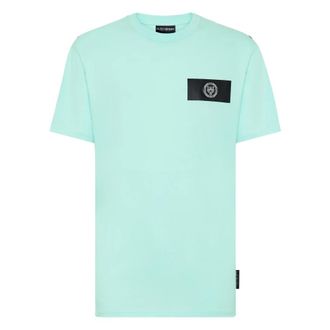 Plein Sport Homme, Tops, Bleu, Taille: M T-Shirt Col Rond Tiger