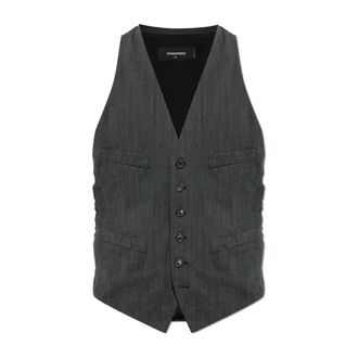 Dsquared2 Weste aus kombinierten Materialien - - Jackets - Herren - Grau - S