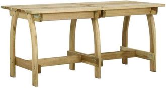 vidaXL Vidaxl - Table de jardin 160x74x75 cm Bois de pin impr&eacute;gn&eacute;