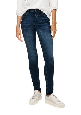 s.Oliver Damen Jeans Hose, Izabell Skinny Leg Jeans Hose, Izabell Skinny Leg, 58Z9 blau, 32/30