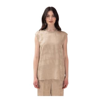 PESERICO Damen, Oberteile, Beige, LGr&ouml;&szlig;e